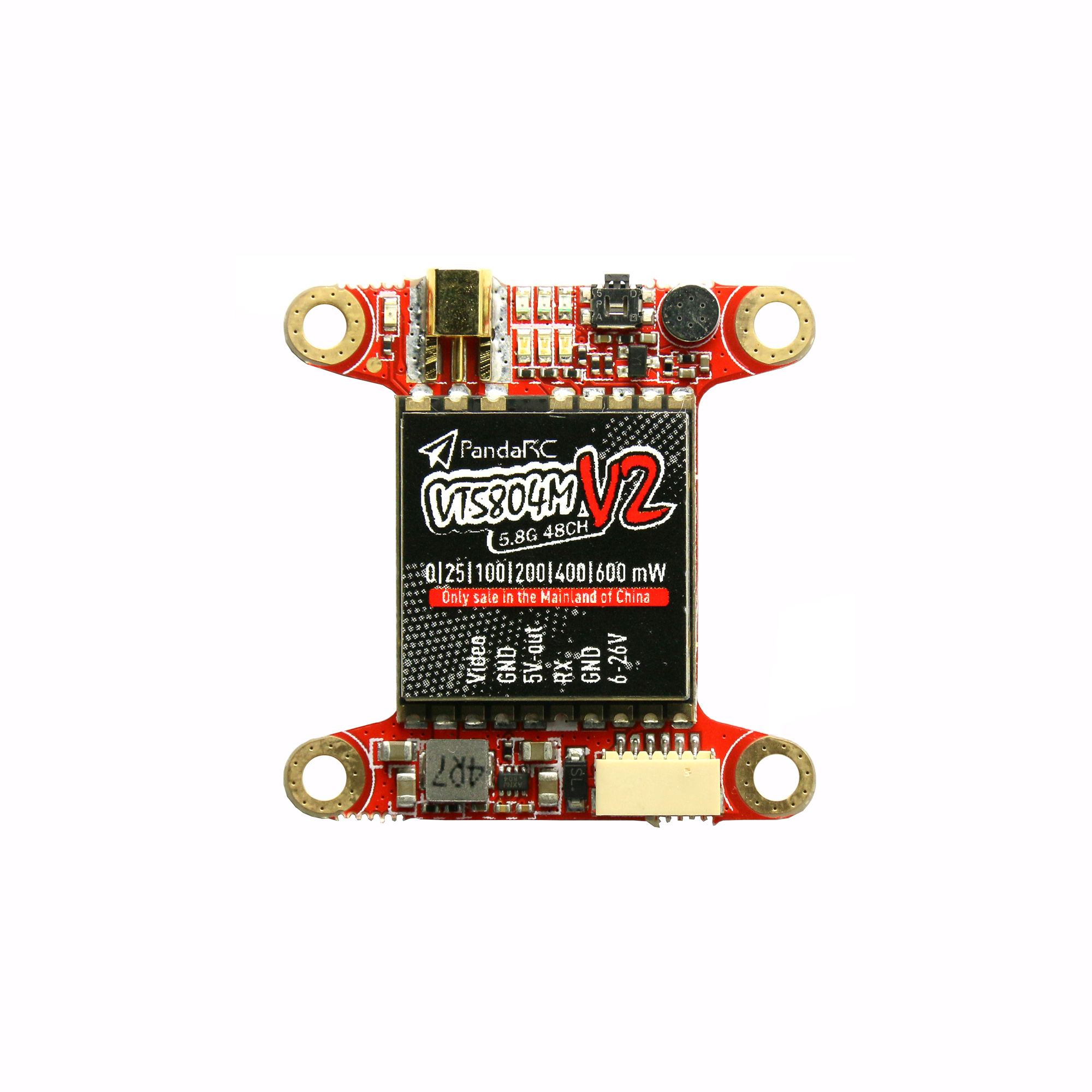 PandaRC VT5804M V2 30X30 5.8GHZ25-600MW VTX MMCX